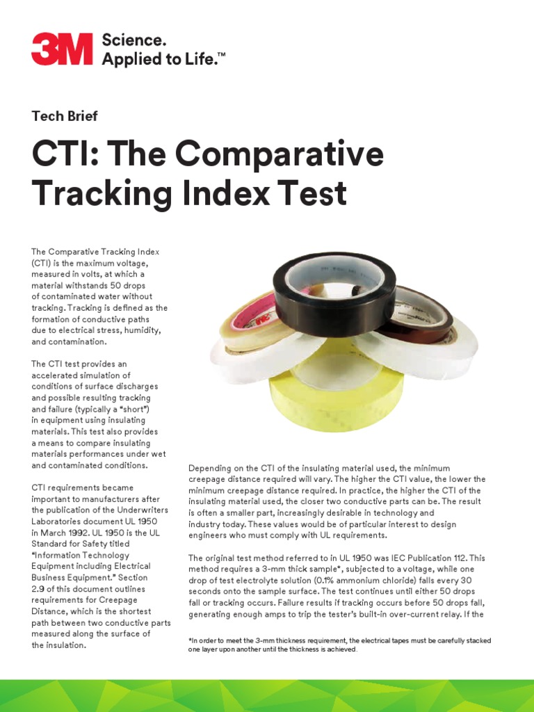 Tech Brief For CTI Testing 1016 | PDF | Insulator (Electricity ...