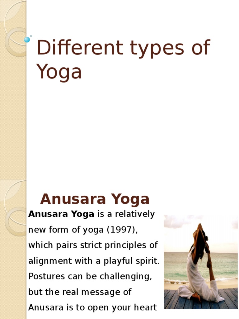 Different Types of Yoga | PDF | Hatha Yoga | Asana