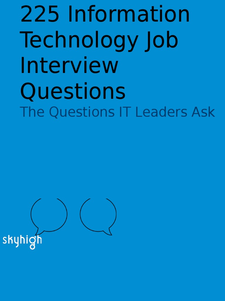 IT Job Interview Questions Guide | PDF | Active Directory | Computer ...