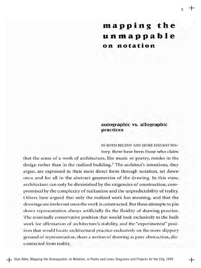 Stan Allen Mapping The Unmapppable | PDF