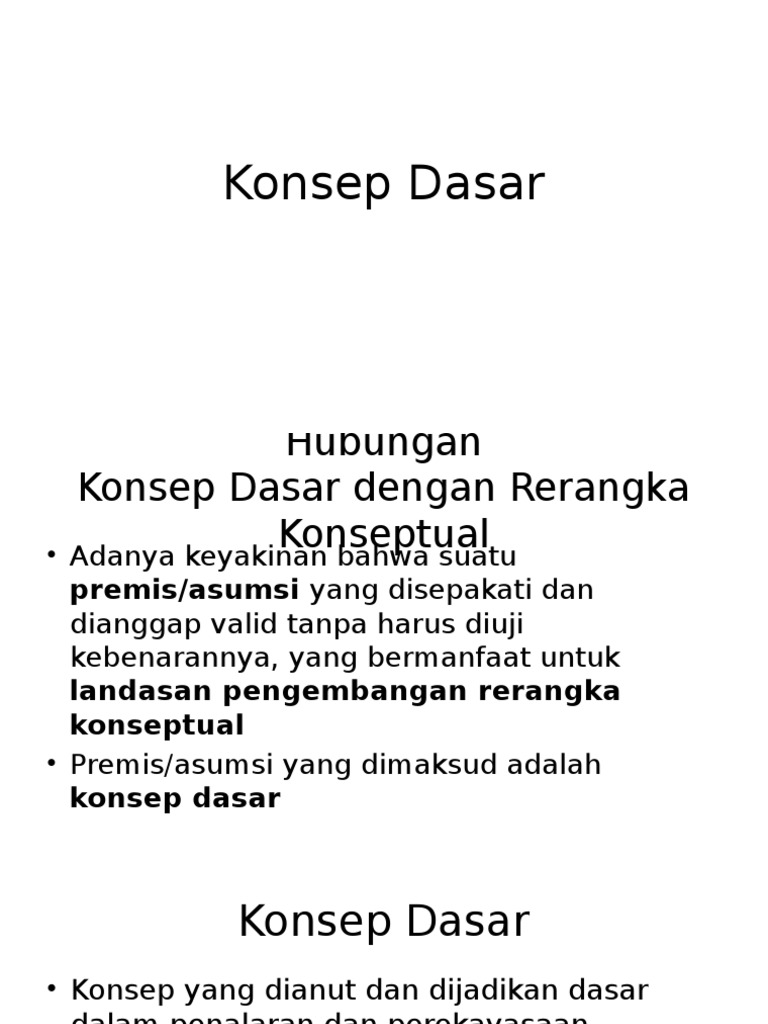 Konsep Dasar | PDF