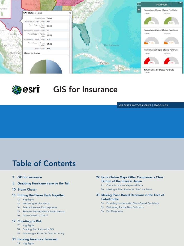GIS For Insurance PDF | PDF | Arc Gis | Esri