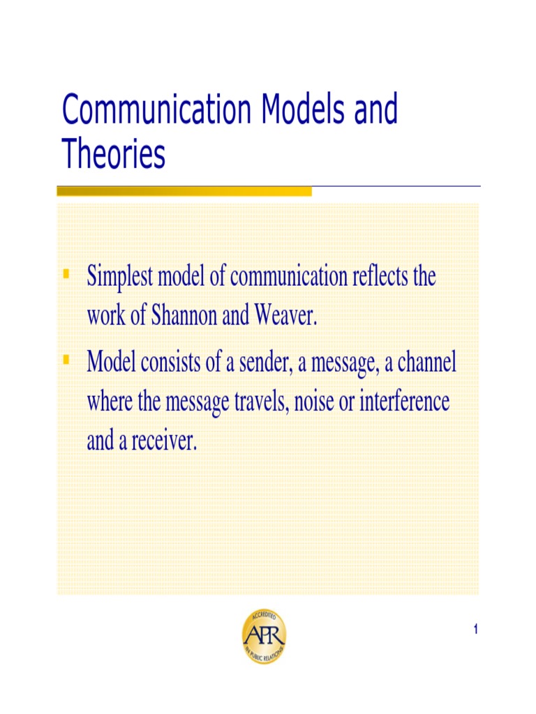 Models of Commu PDF | PDF | Communication | Social Psychology