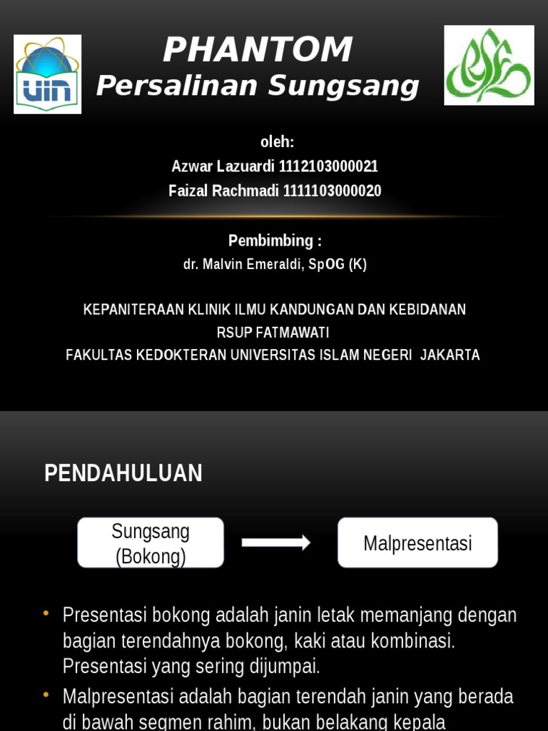 Phantom Persalinan Sungsang + Ceklist | PDF