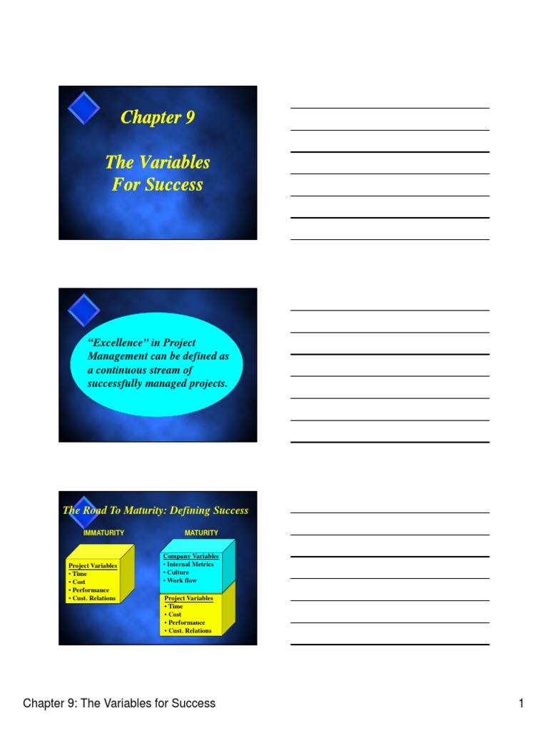 Chapter9-The Variables For Success | Download Free PDF | Project ...