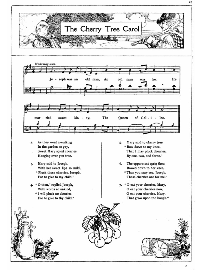 The Cherry Tree Carol PDF | PDF