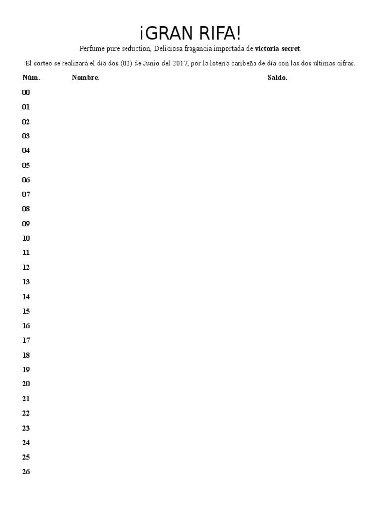 Gran Rifa | PDF