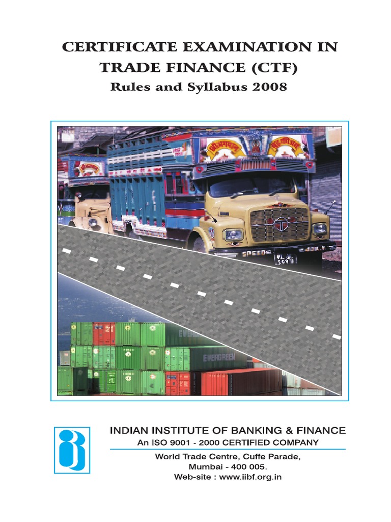 IIBF Trade Finance Certification Guide | PDF | Identity Document | Test ...