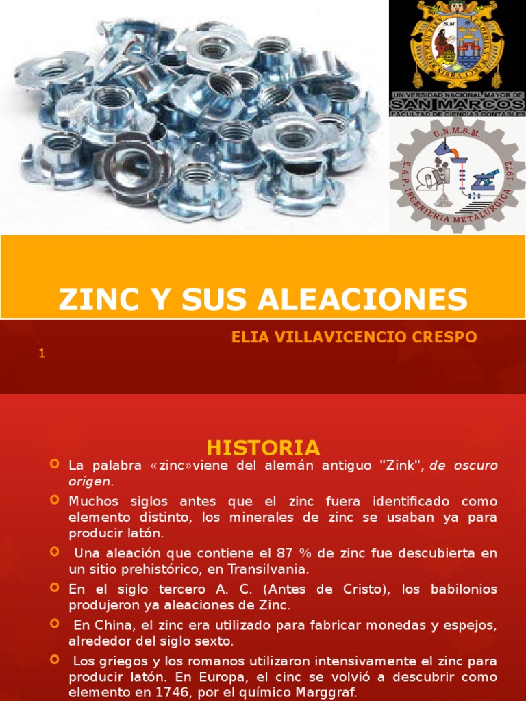 Zinc y Sus Aleaciones | PDF | Zinc | Latón