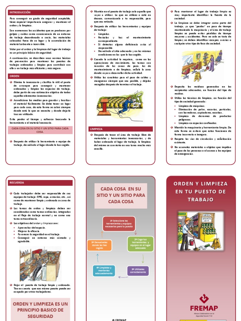 TriPtico de Orden y Limeza | Residuos | Naturaleza