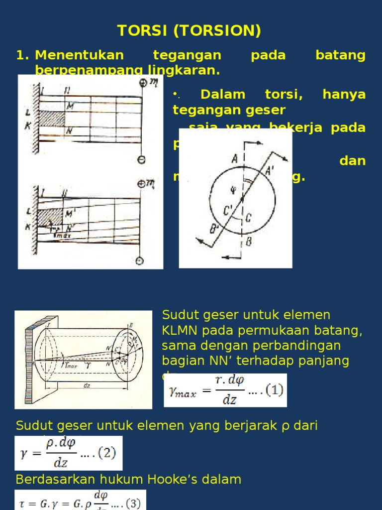 Torsi (Torsion) | PDF | Sains & Matematika | Sejarah