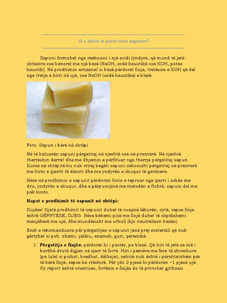 Sapuni Histori | PDF