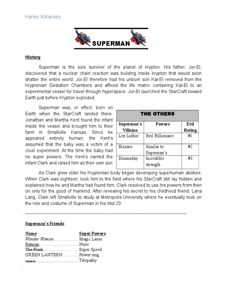 Superman | PDF | Superman | Characters Created