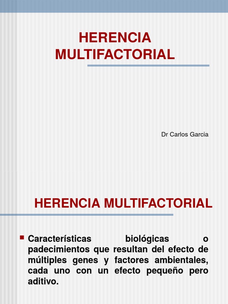 Herencia Multifactorial: Conceptos Clave | PDF | Herencia | Diabetes ...