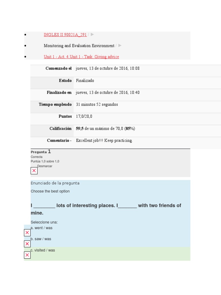 Unit 1 - Act. 4.unit 1 - Task Giving Advice | PDF