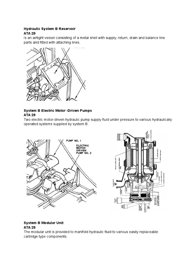 Hydraulic System B Reservoir ATA 29 | PDF