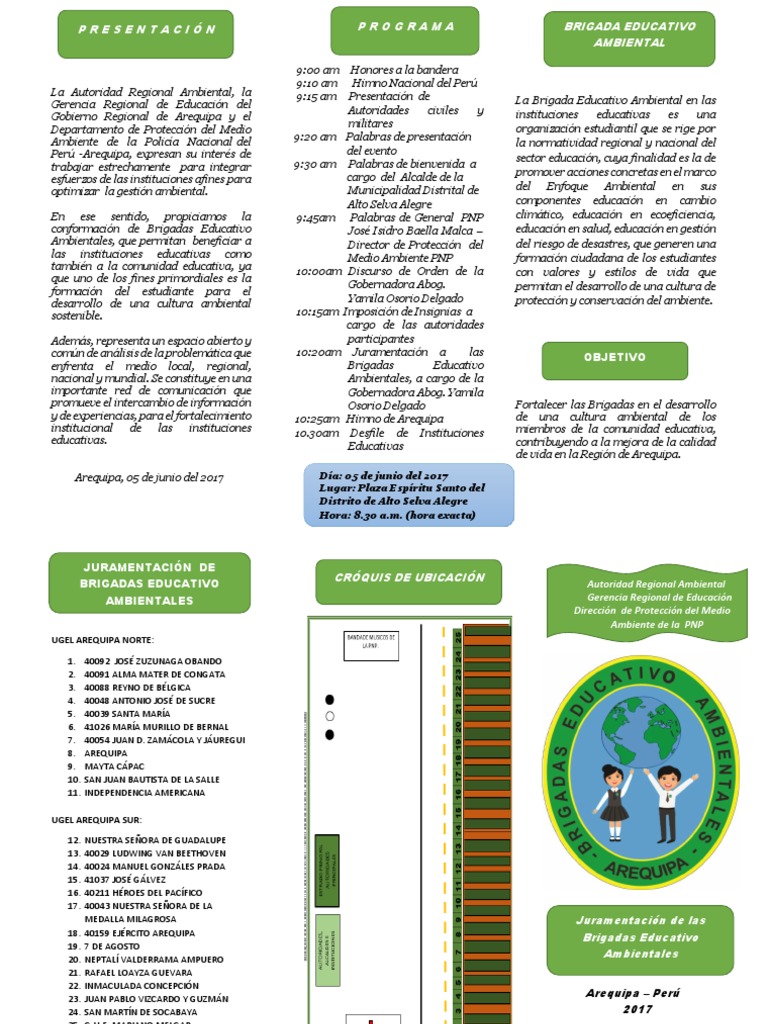 Tríptico Brigada | PDF | Perú