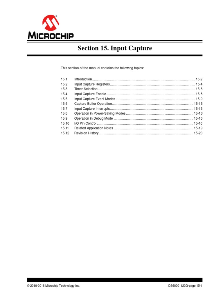 Input Capture Mode PIC32 | Download Free PDF | Pic Microcontroller | Timer