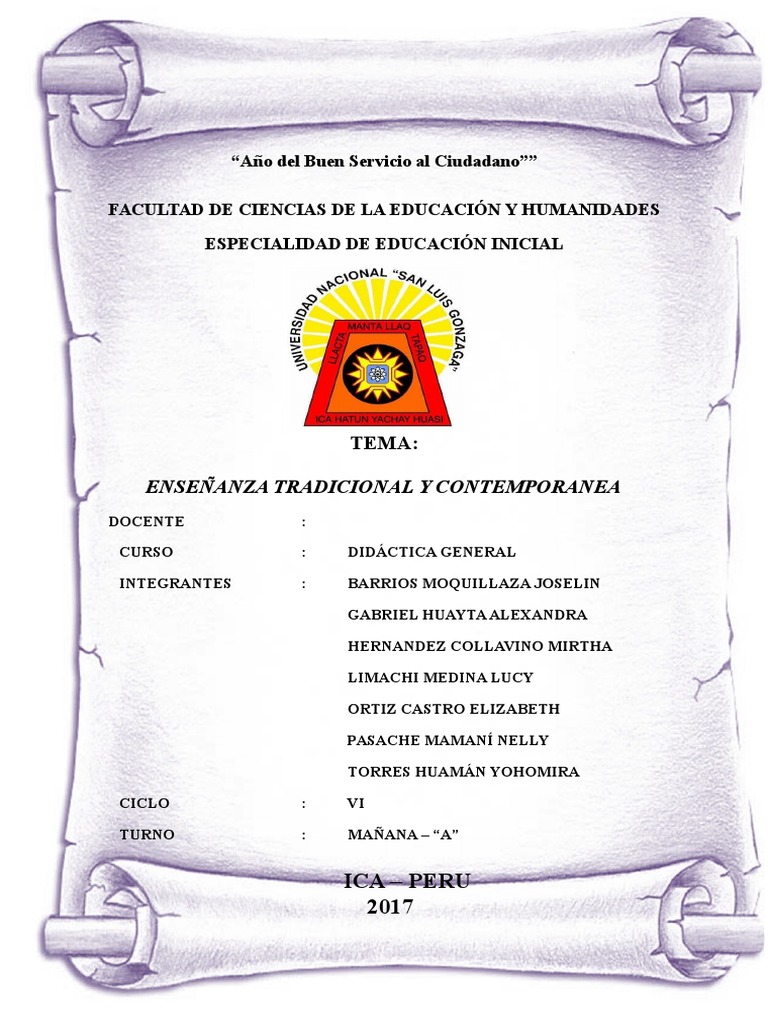 Enfoque Tradicional Educacion Enfoque Contemporaneo | Aprendizaje ...