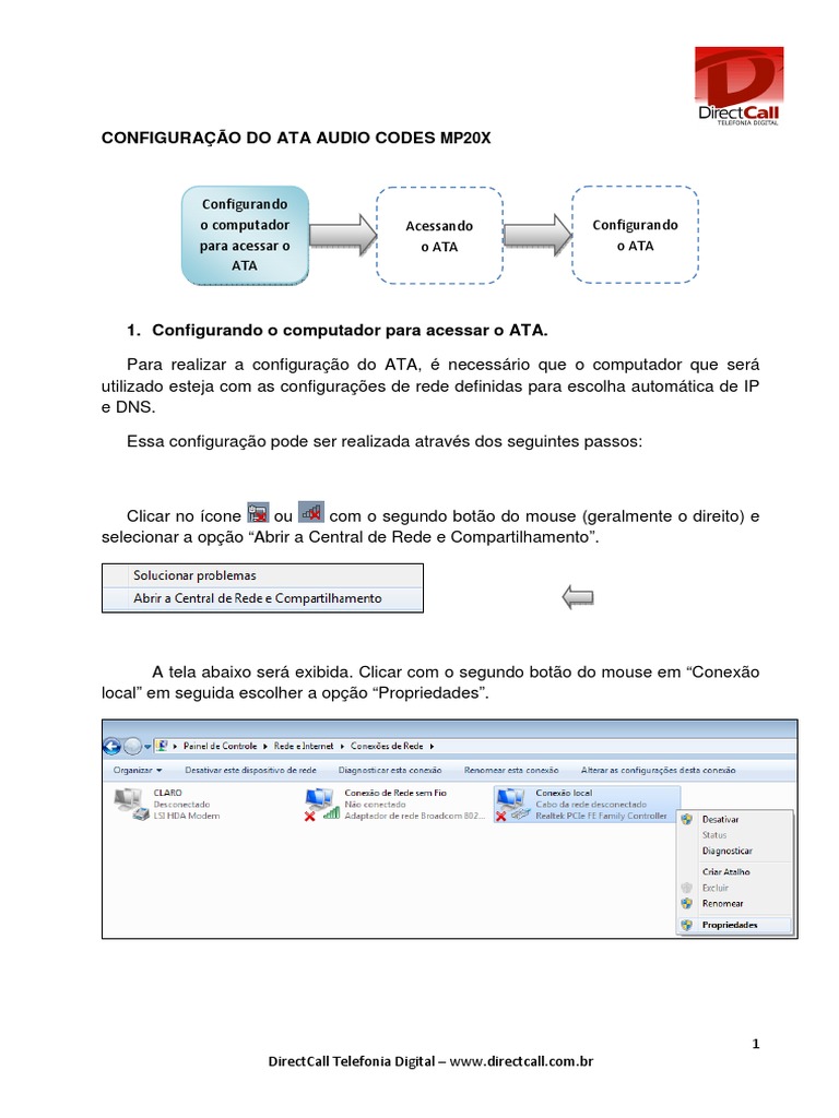 ATA MP202B AUDIO CODES Manual Directcall | PDF | Voz sobre IP (VoIP ...