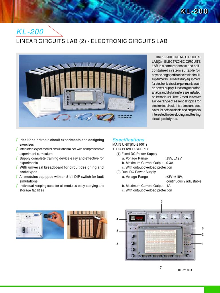 KL 200 PDF | PDF | Amplifier | Power Supply