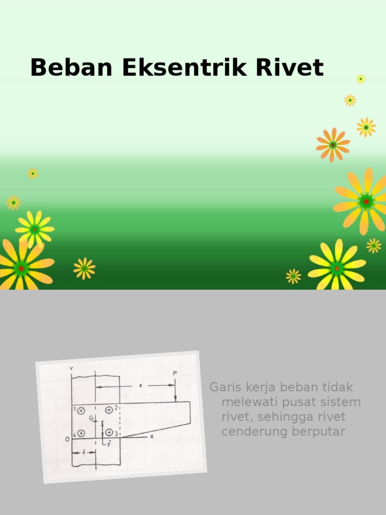Materi 6. Rivet Beban Eksentrik Rivet | PDF