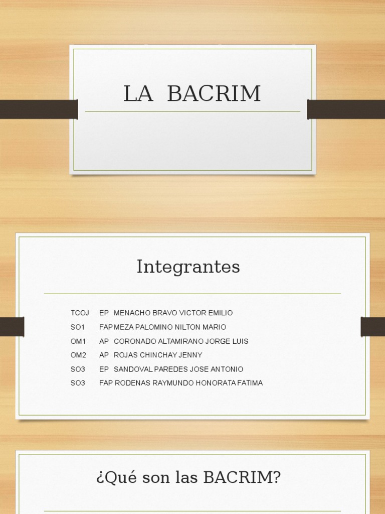Las Bacrim Grupo I | PDF | Colombia | Gobierno