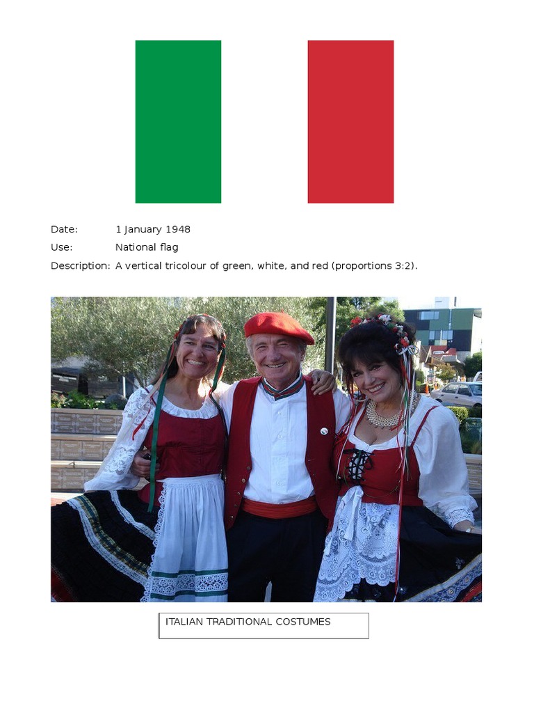 Italian Flag Description 1948 | PDF
