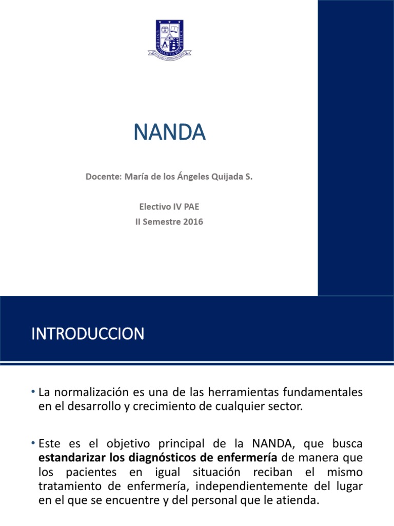 2.- NANDA | Enfermería | Estrés (biología)