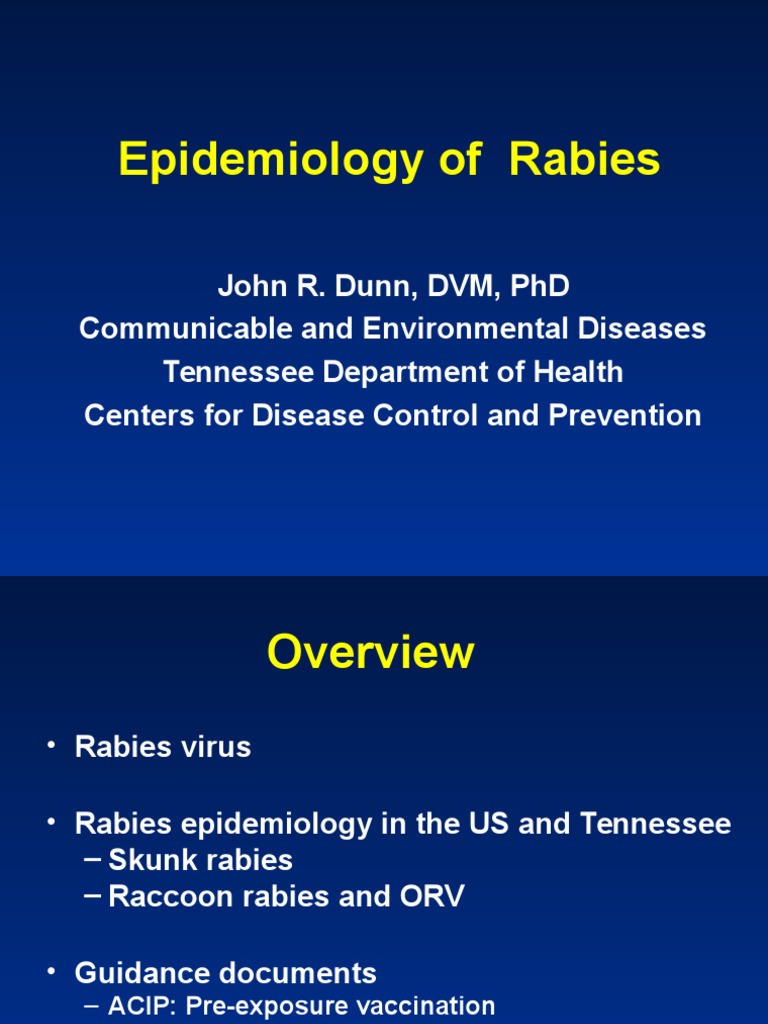 Epidemiology Rabies | Rabies | Virology