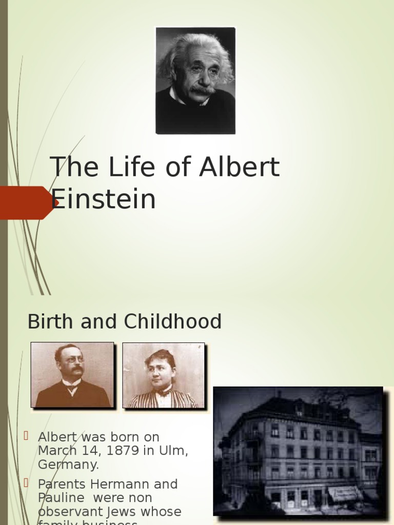 The Life of Albert Einstein | PDF | History
