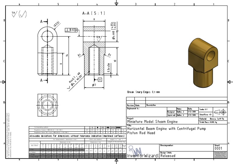 Piston Rod Head | Download Free PDF | Mechanical Engineering | Engineering