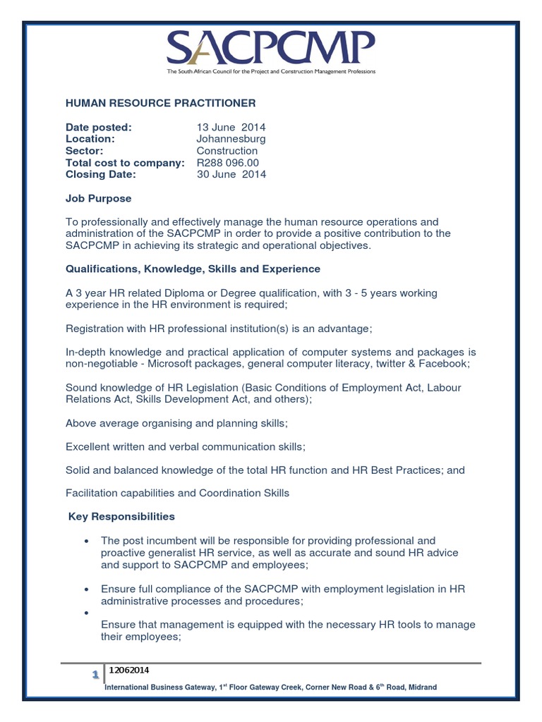 HR Practitioner | PDF | Human Resource Management | Employment