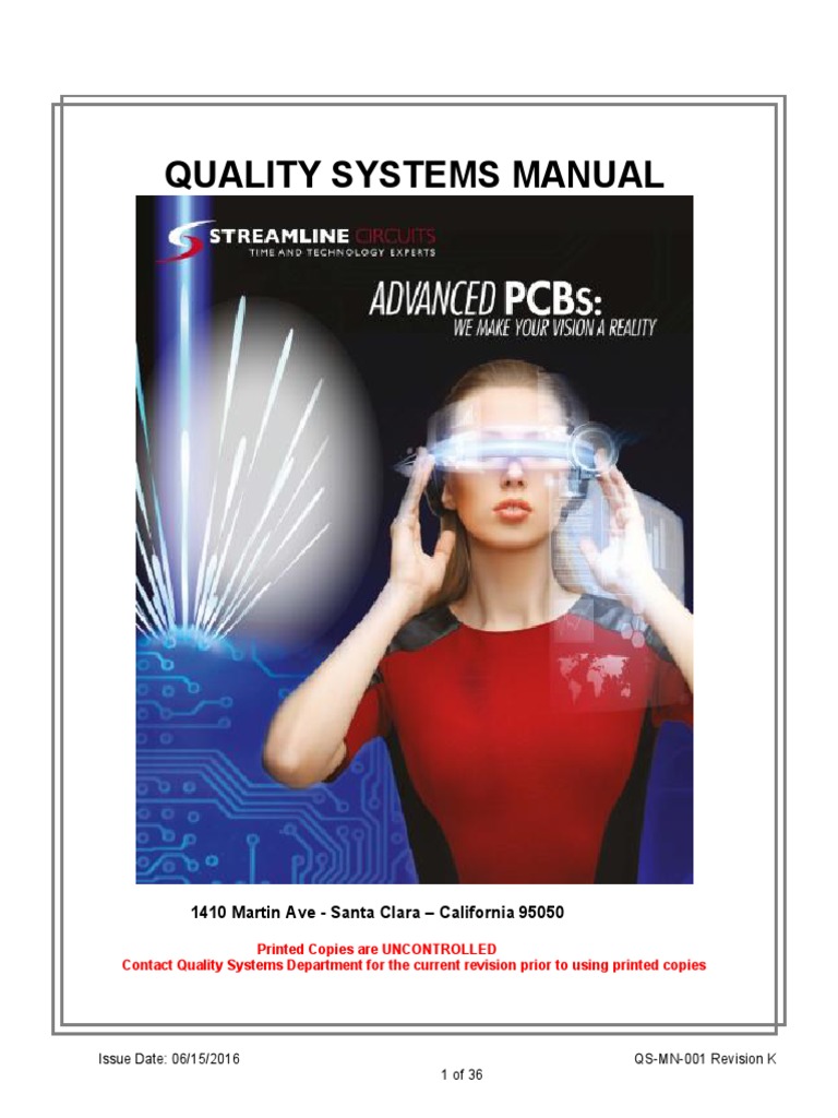 Quality Systems Manual Overview | PDF | Quality Management System ...