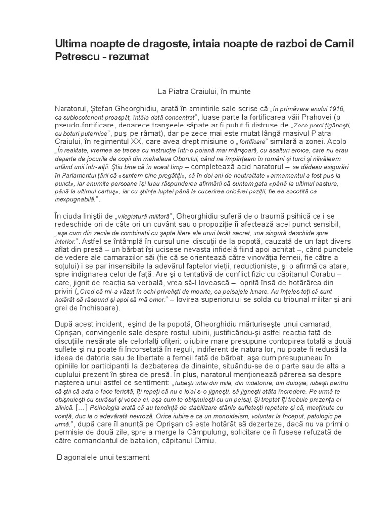 Ultima Noapte | PDF