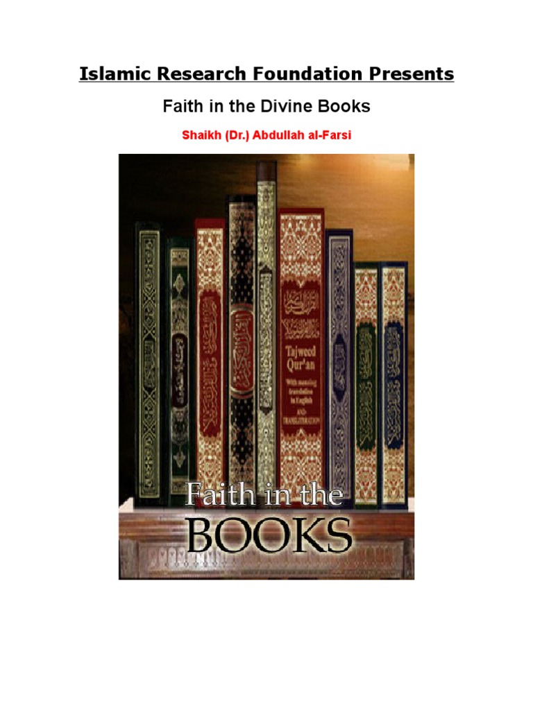 Faith in The Divine Books (English DVD Shaikh DR - Abdullah Al-Farsi ...