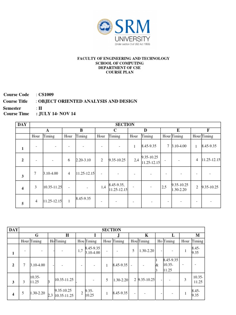 Cs1009 Object Oriented Analysis And Design 2014 15 Use