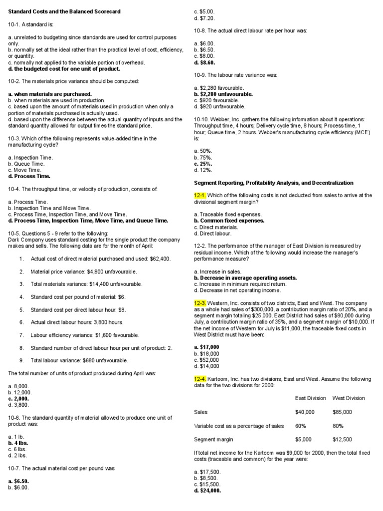Manacc Online Quiz | PDF | Net Present Value | Internal Rate Of Return