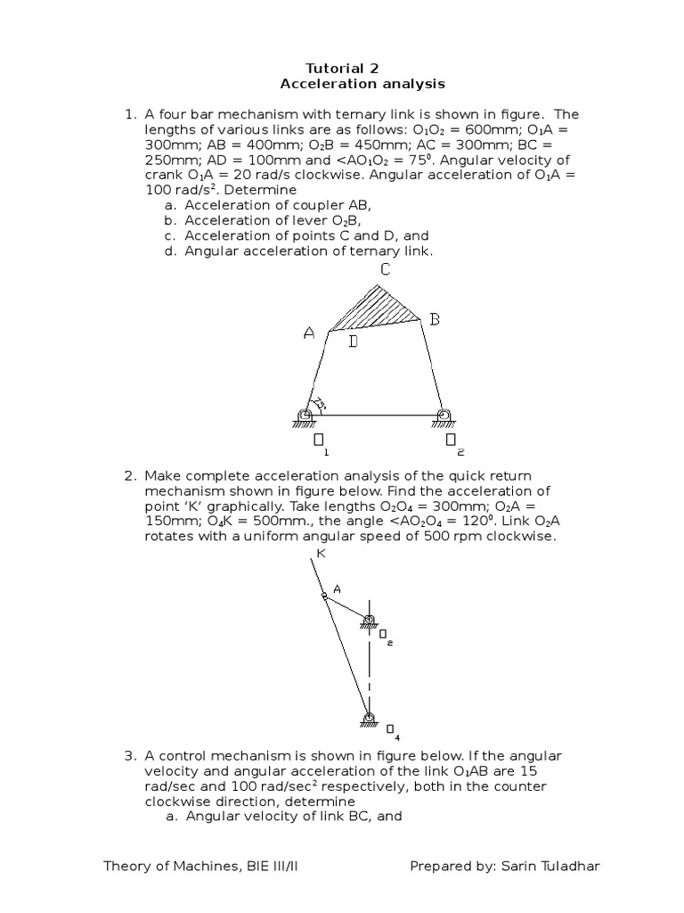 Acceleration analysis tutorial | PDF | Acceleration | Velocity
