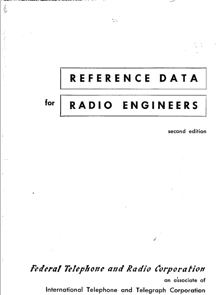 Reference Data For Radio Engineers, Federal Telephone and Radio Corporation | Download Free PDF ...