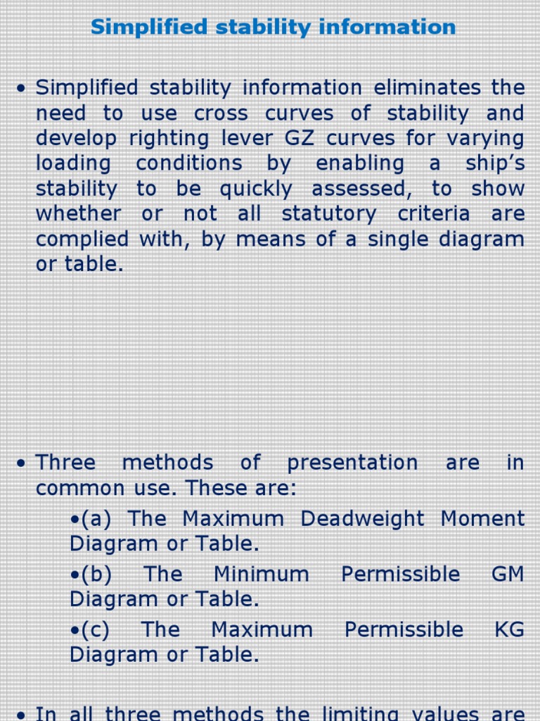Phase 1 Stability - Compressed | PDF | Shipping | Water Transport