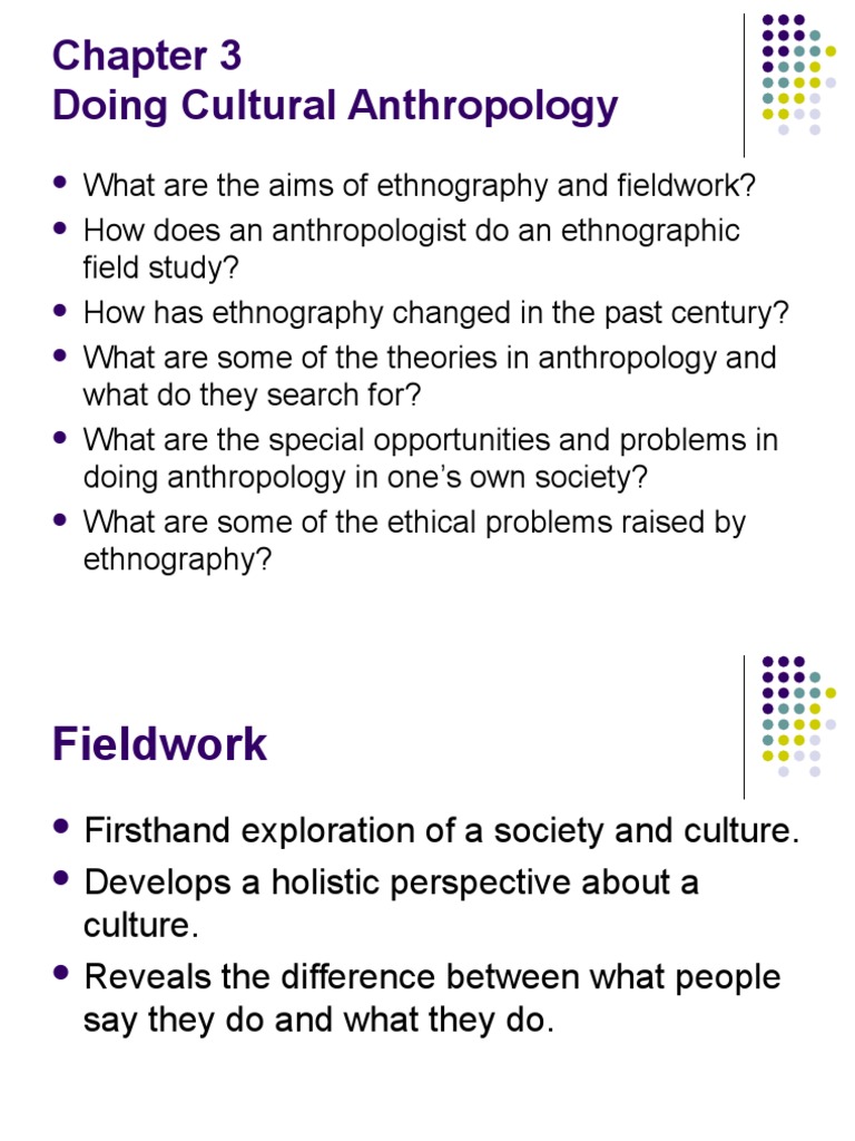 Ch3 Lecture 06 | PDF | Anthropology | Field Research