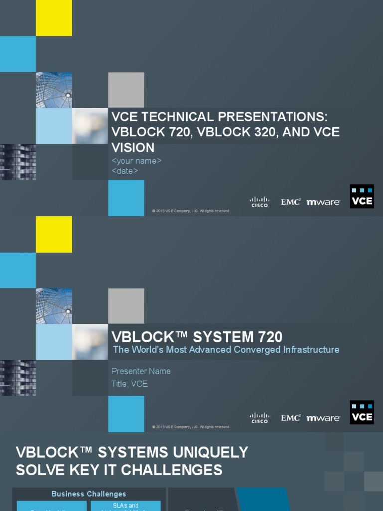 Vblock Technical Presentation | PDF | Computer Engineering ...