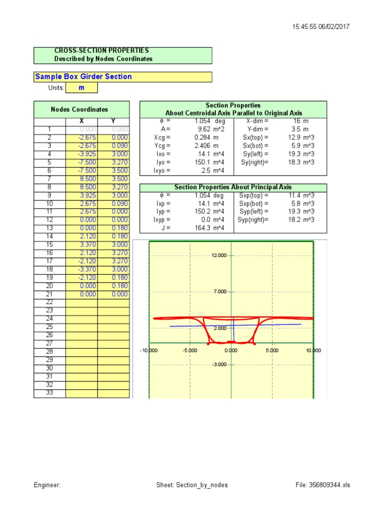 Section Properties Calculator | PDF | Applied And Interdisciplinary ...
