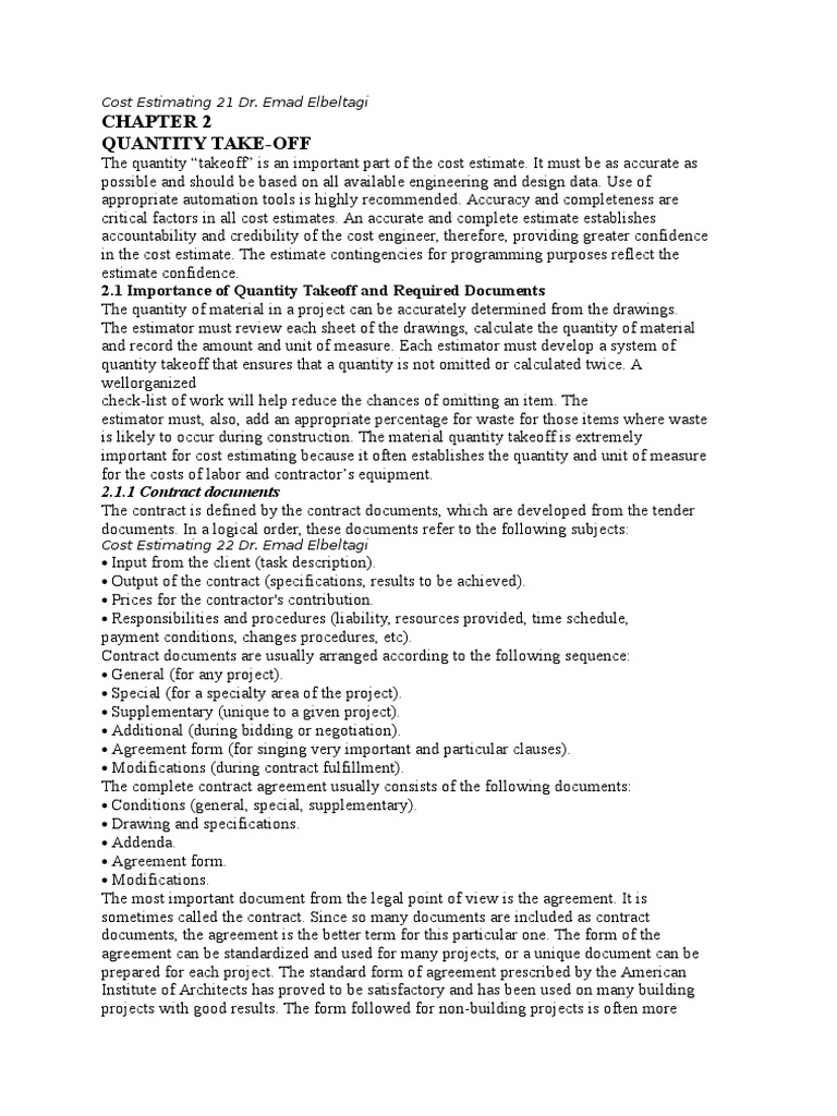 Cost Estimating 21 Dr. Emad Elbeltagi | Download Free PDF | General ...