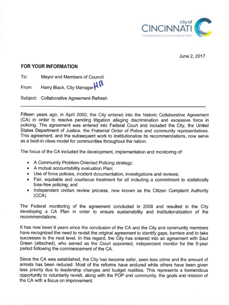 Collaborative Agreement Refresh | PDF