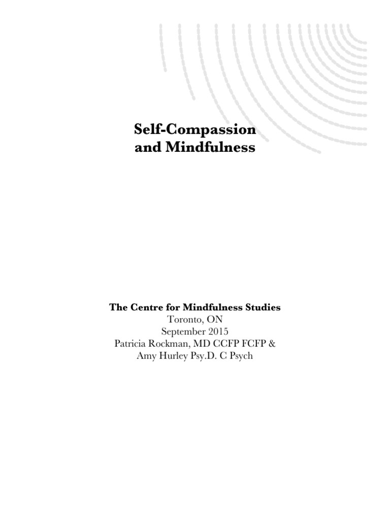Self-Compassion and Mindfulness | PDF | Meditation | Mindfulness