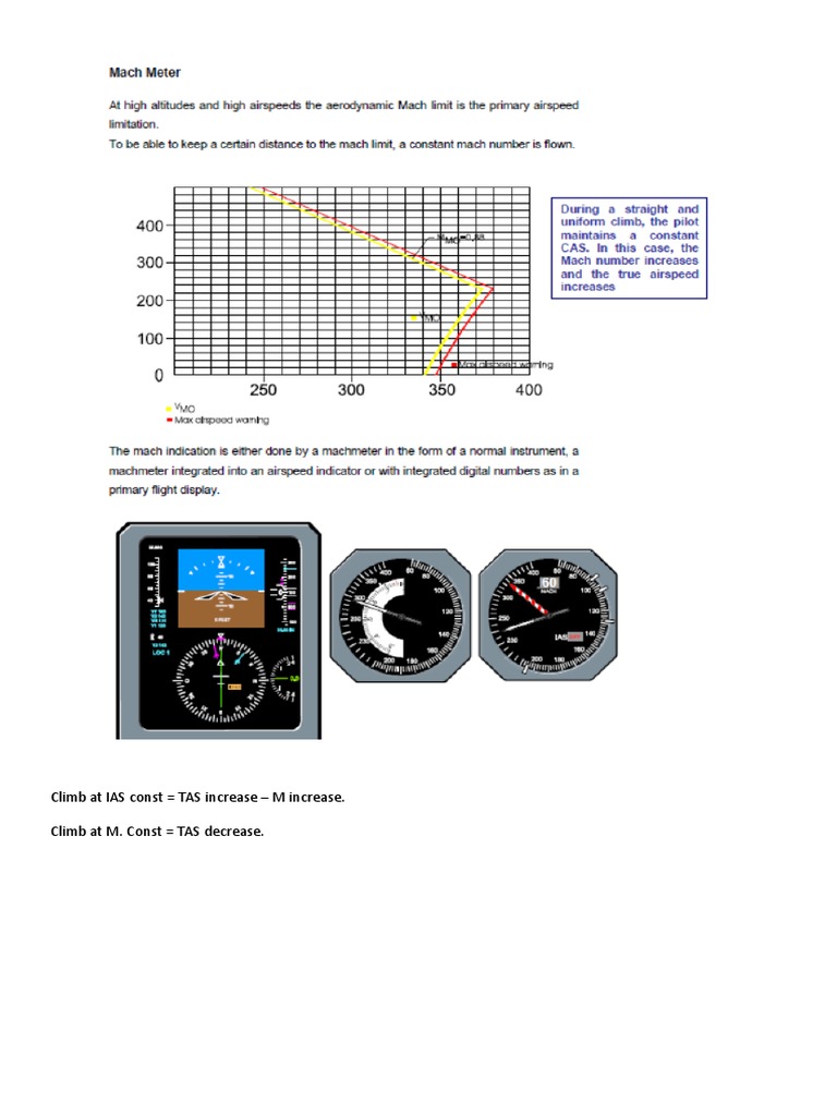 Climb at IAS Const TAS Increase - M Increase. Climb at M. Const TAS ...