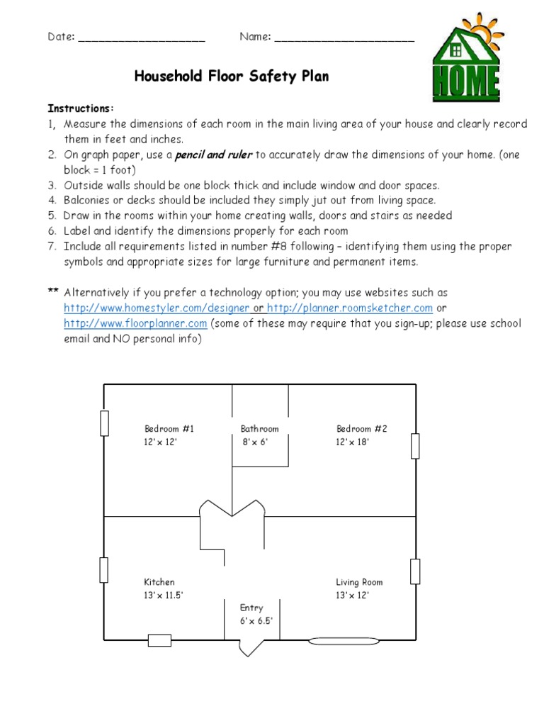 Household Floor Safety Plan Guide | PDF | Bathroom | Building Engineering
