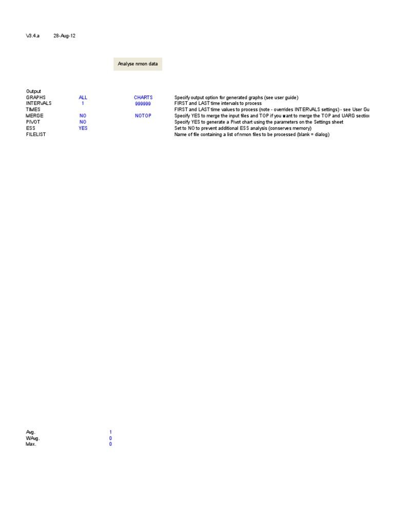 Nmon Analyser V34a | PDF | Microsoft Excel | Computer File